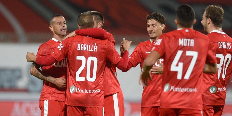 Monza at the 3rd round of Coppa Italia after beating Triestina 3-0 ...